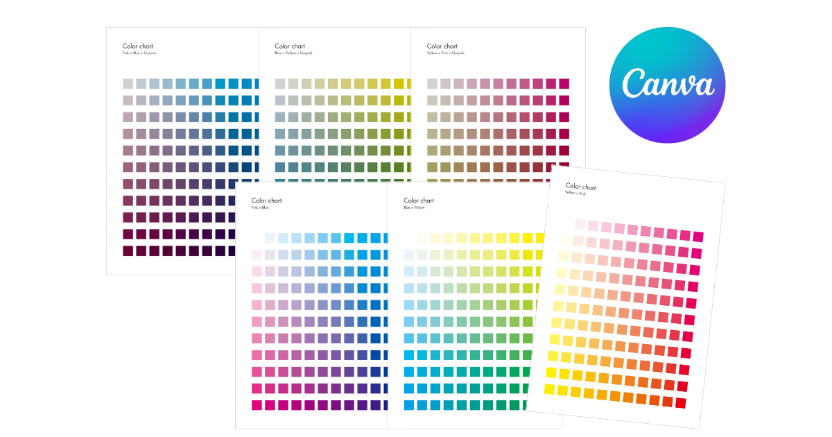 Canvaで使えるカラーチャート | イメコンフリー素材